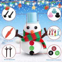 Build A Snowman Kit - 500ML Slime, Clay & Charms, Snowman Crafts ...