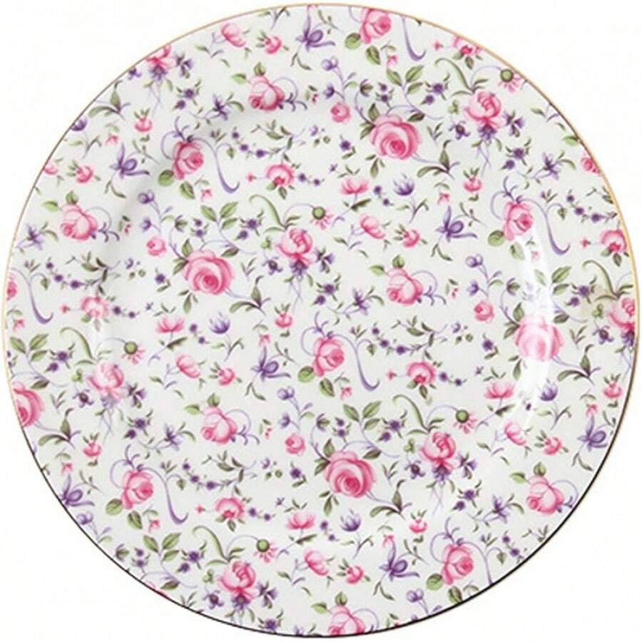 Printed Rose Design Porcelain Bone China Afternoon Tea Set Porcelain ...