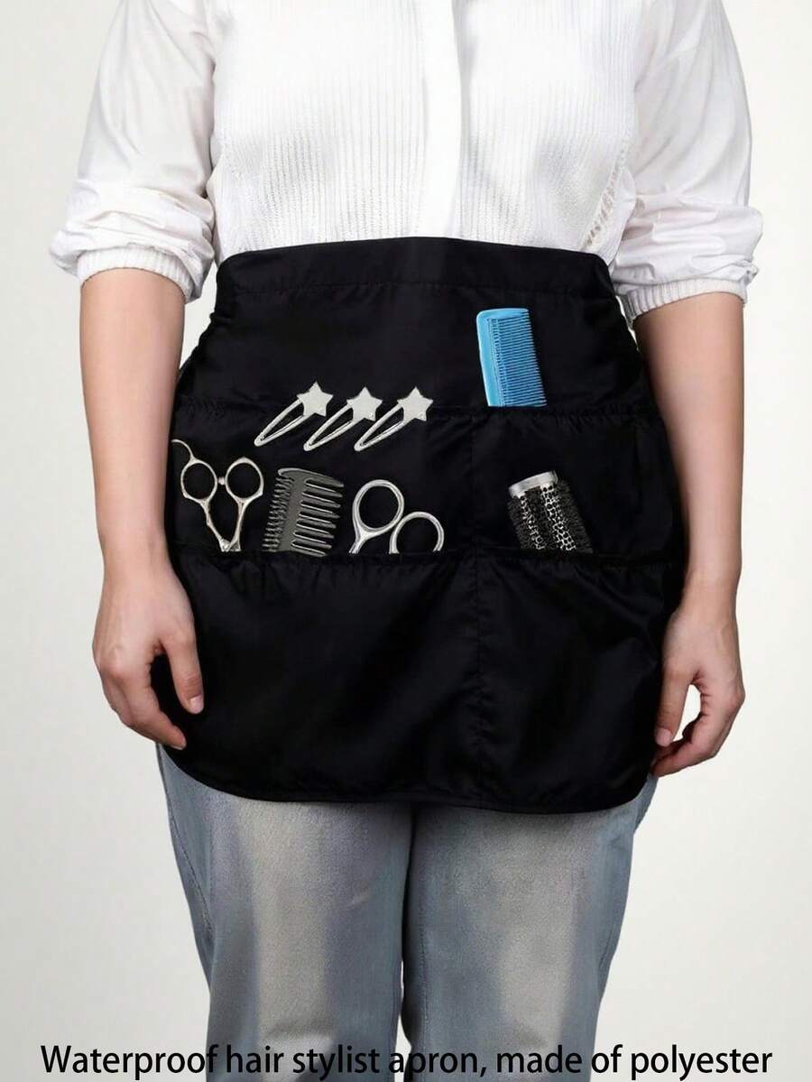 1 Piece Of Waterproof Hair Stylist Apron With 5 Pockets - A Bleach ...