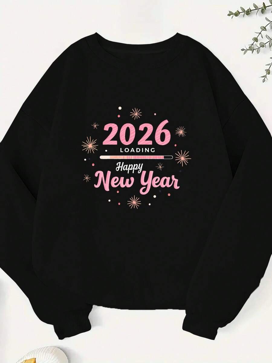 Item Picture Womens 2026 Countdown Sweatshirt Fireworks 2026 Numbe (2 ...