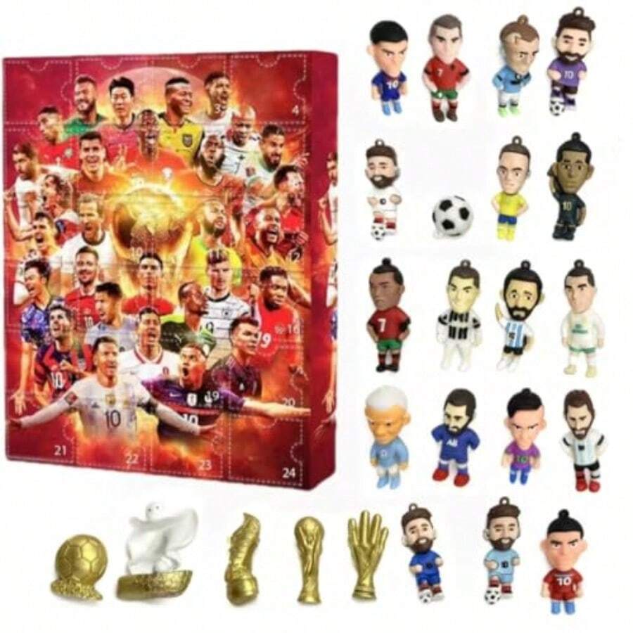 2025 Update Soccer Advent Calendar 24Day Christmas Countdown Calendar ...