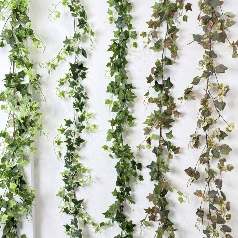 Artificial Ivy Wreath Set, Hanging Vines Home Wall Decor, Indoor ...