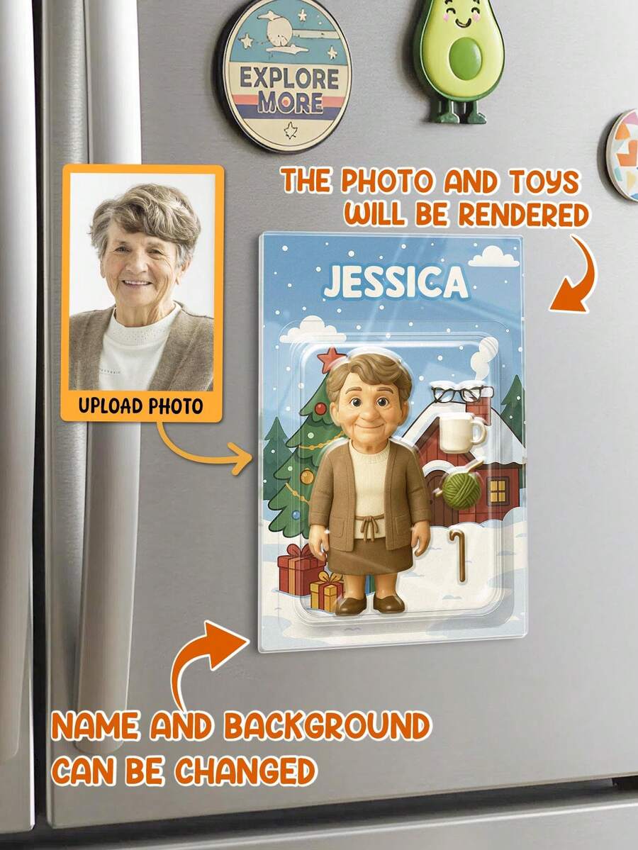 Custom Photo Fridge Magnet Various Cartoon Style Fridge Magnet Wedding ...