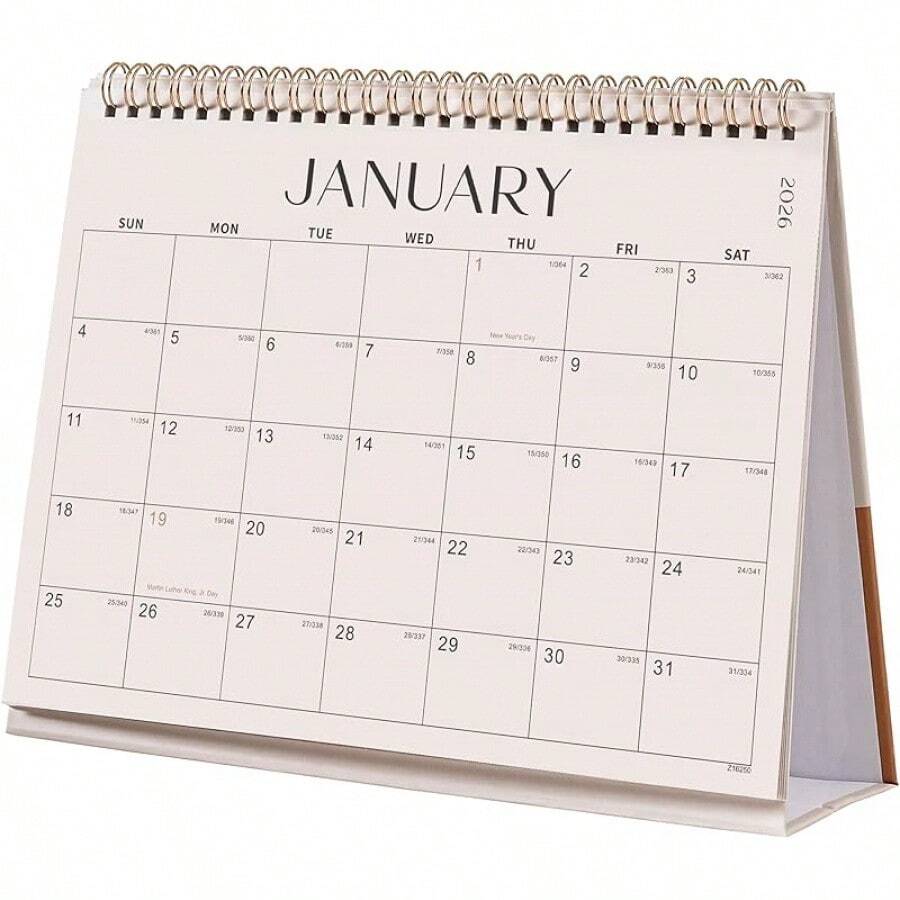 2026 Desk Calendar, January 2026 - December 2026, 10" X 8.3" Calendar ...