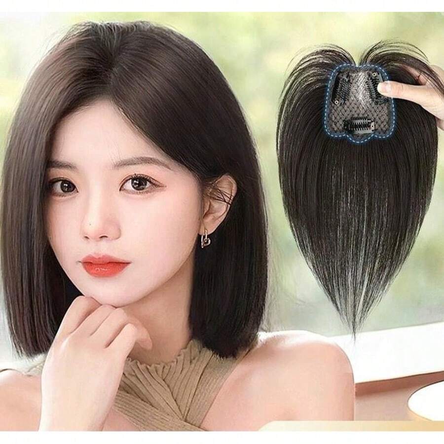 LYSW High Crown Hairpiece, Wig Topper For Women, Bangs Hairpiece ...