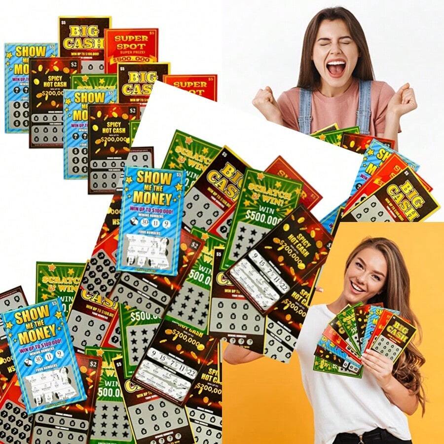 STOYKİS 10 Fake Lottery Tickets And Scratch Off Cards That Look ...