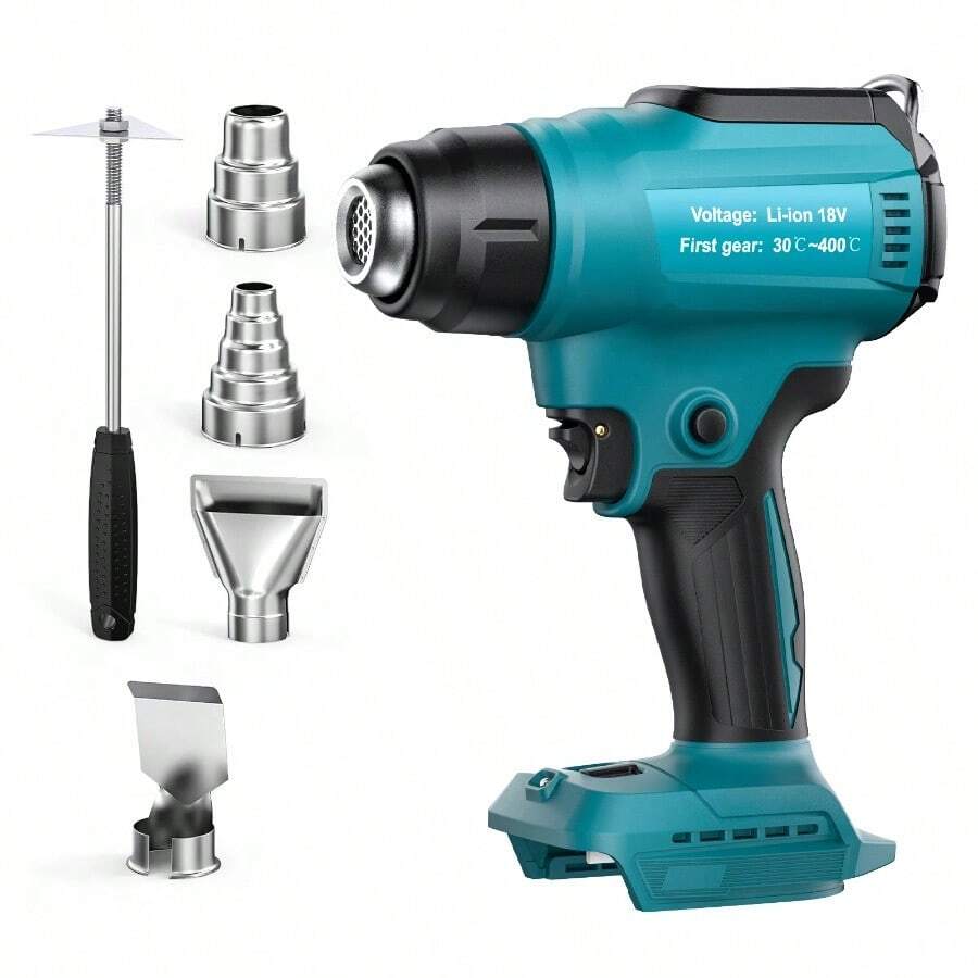 Cordless Hot Air Gun Industrial Handheld Electric Heat Gun Temperatures ...