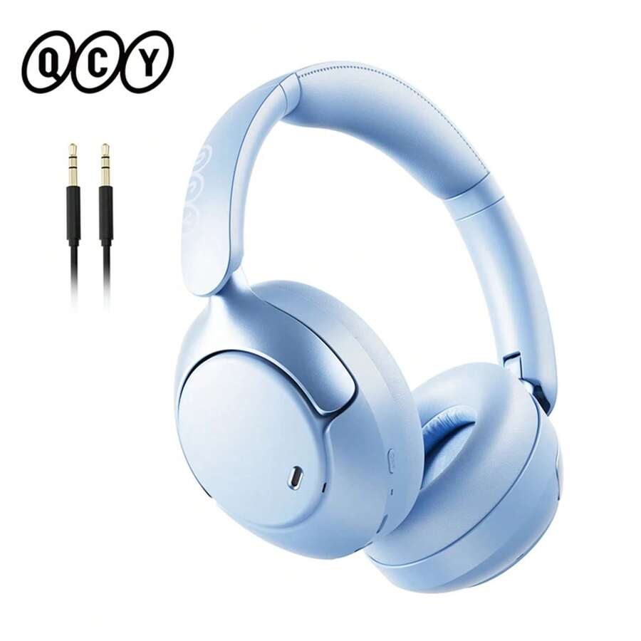 QCY H3 PRO Adaptive Active Noise Cancelling (ANC) Bluetooth Headphones ...