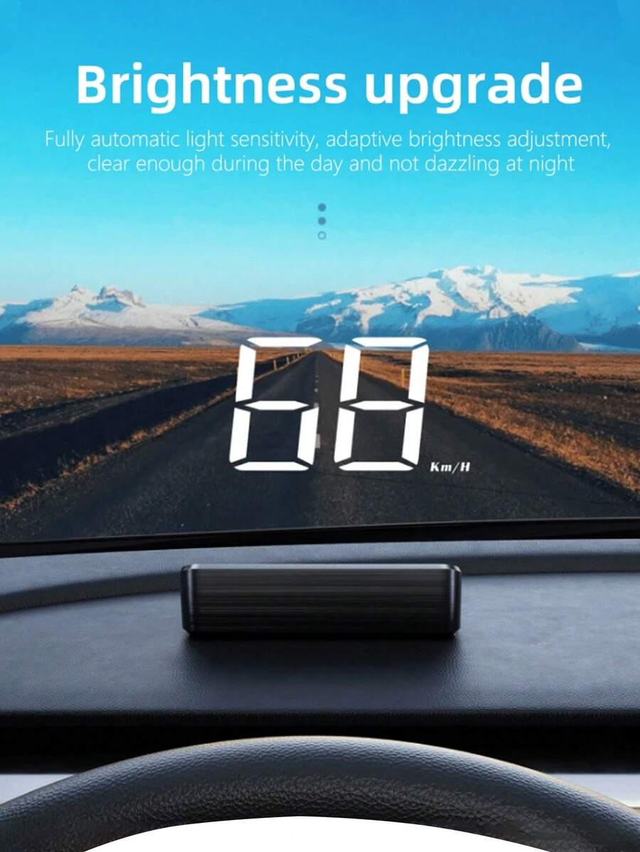 Head-Up Display (HUD) - GPS Speed Navigation Fuel Efficiency Display ...