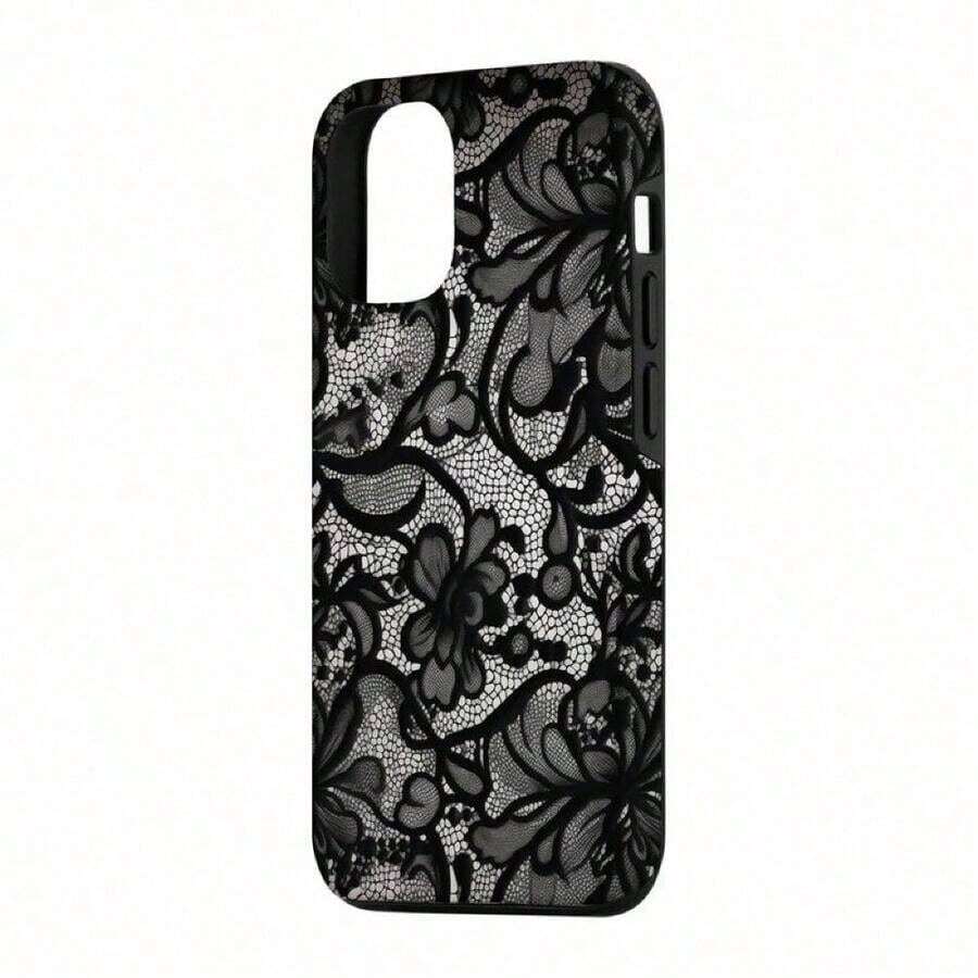 Black Lace Vintage Pattern Tough Phone Cases For IPhone 17/16/ 15/ 14 ...