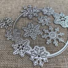 1pc Snowflakes Circle Frame Metal Cutting Dies For DIY Scrapbooking ...