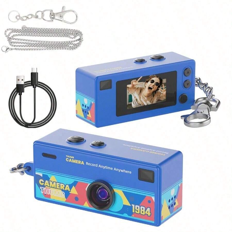 Cámara de llavero retro mini - Grabación HD 1080P y 100 minutos de ...