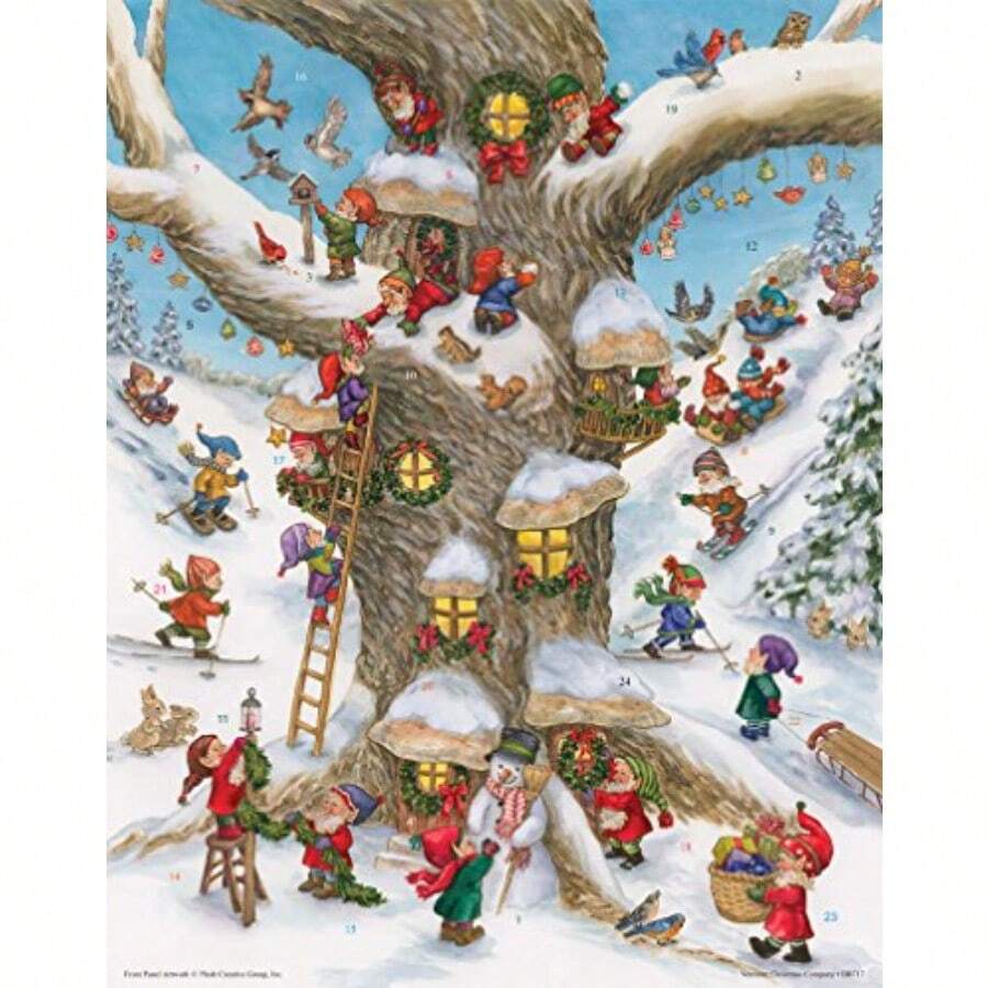 TYUI Elf Magic Advent Calendar Countdown To Christmas By With 'Twas The ...