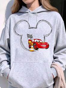 Disney Disney Mickey Mouse Cars Light-Ning 1 Mcq-Ueen Hoodie Unisex ...