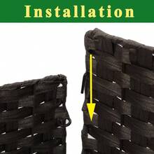 SUNNYPARK Christmas Tree Collar Handmade Artificial Rattan Wicker ...