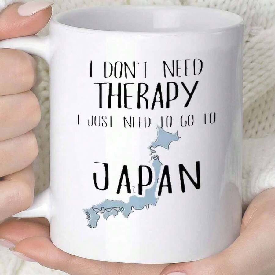 1pc Japan Map Mug - 11oz Geography Map With Prefectures & Major Cities ...