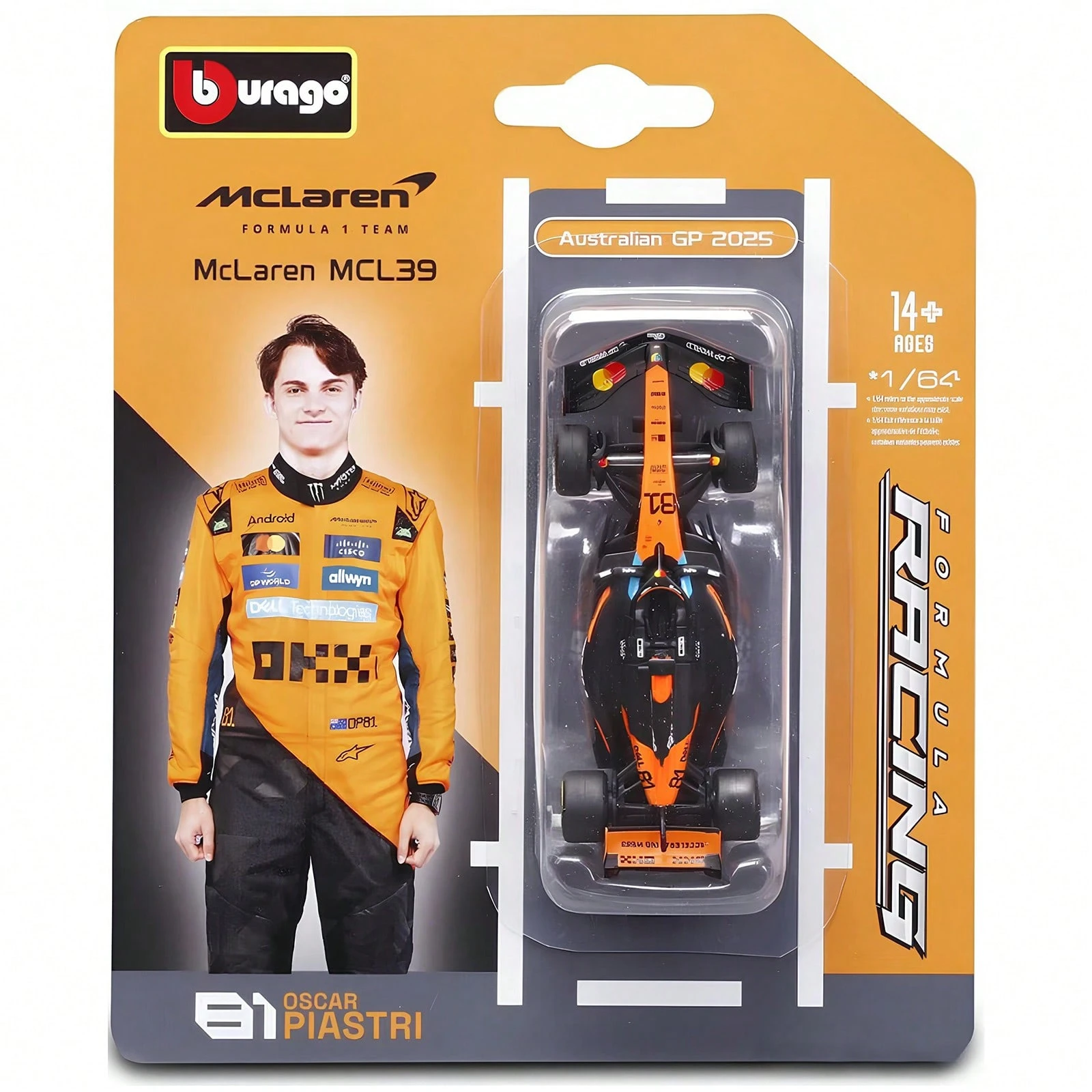 Neu im Lager 1:64 Bburago 2025 F1 Standard Livery Ferrari SF25 Red Bull ...