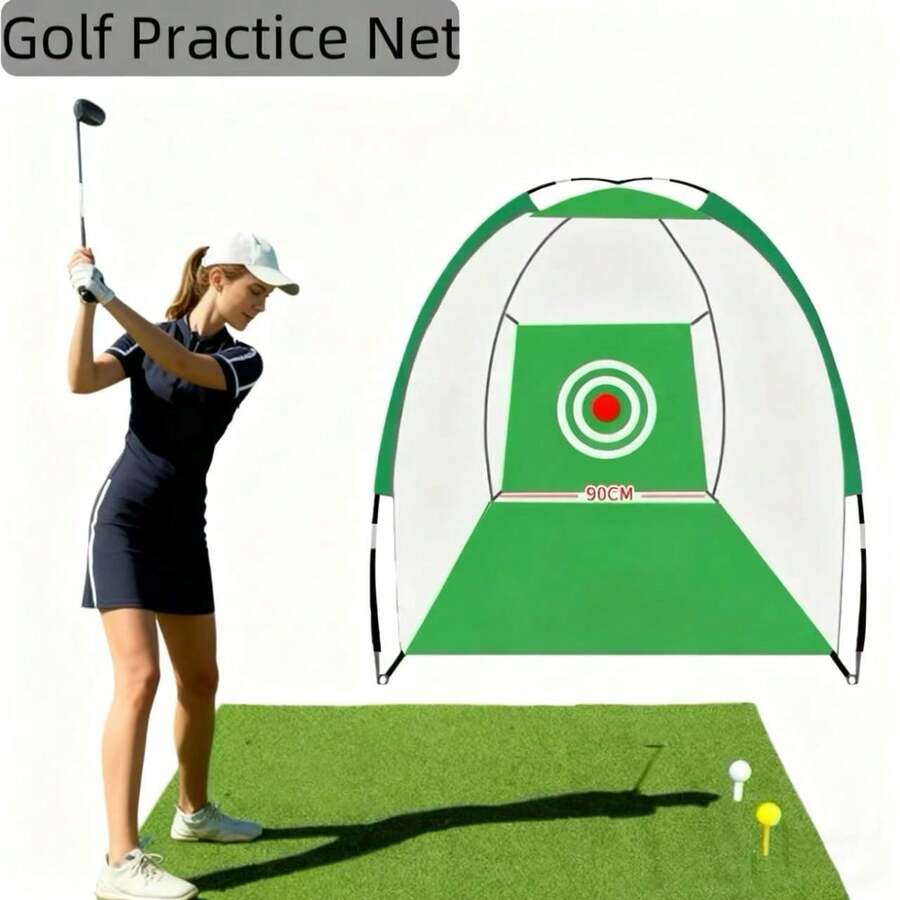 1m Rete da pratica di golf portatile con telo bersaglio e mini gabbia ...