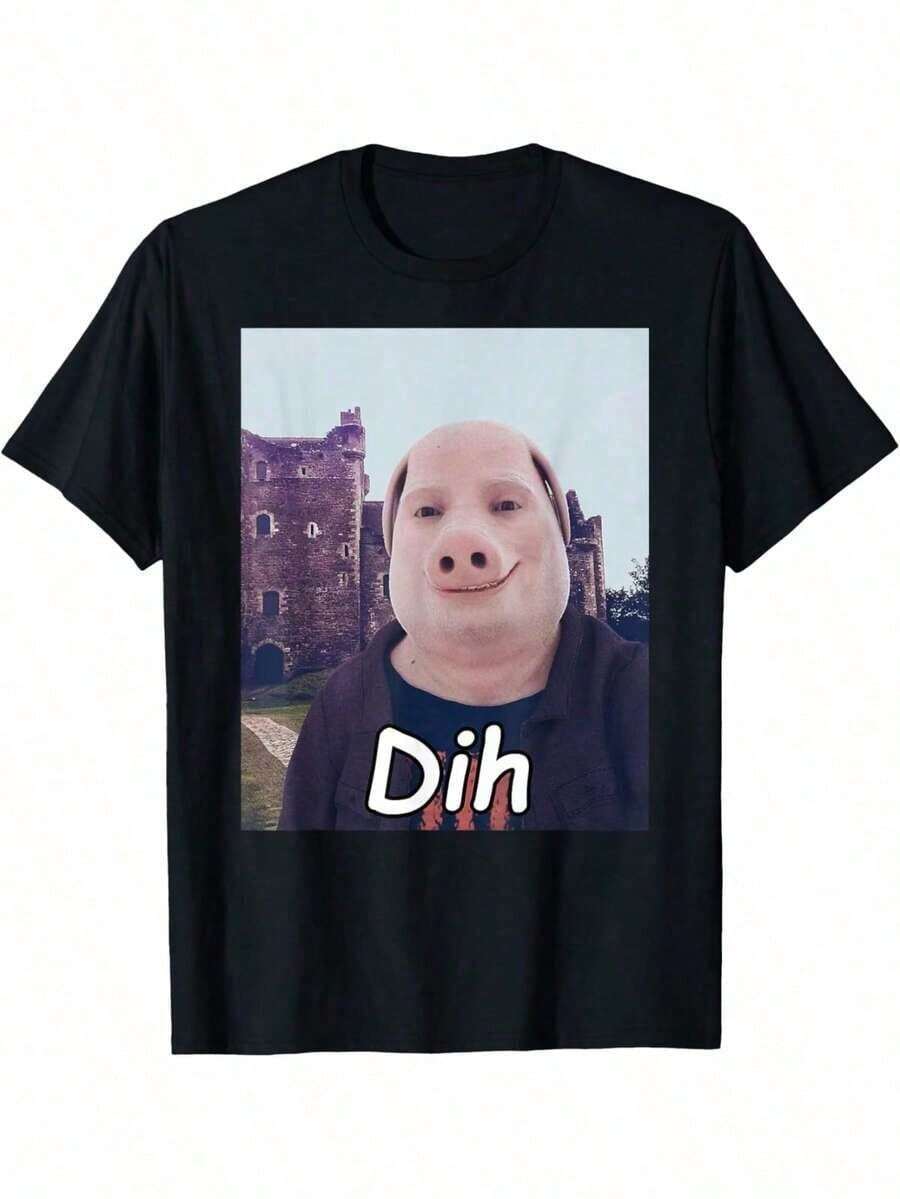 Camiseta divertida de humor de gato meme Brainrot Gen Z Dihh Cat Meme ...