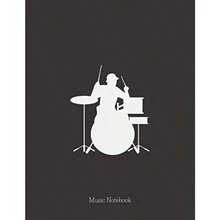 Music Notebook With Instrument - Drums Basic 12 Staves Interior: Music ...