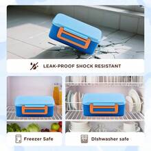 Bento Lunch Box For With 8oz Thermo Leakproof Bento Box Featuring 2 ...