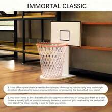TYUI Basketball Trash Can Hoop Excluding Trash Can Basketball Basket ...