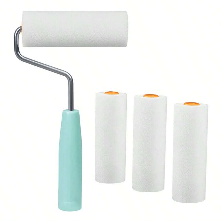 1pc 4-Inch High Density Sponge Roller Brush, Waterborne Paint Brush, No ...