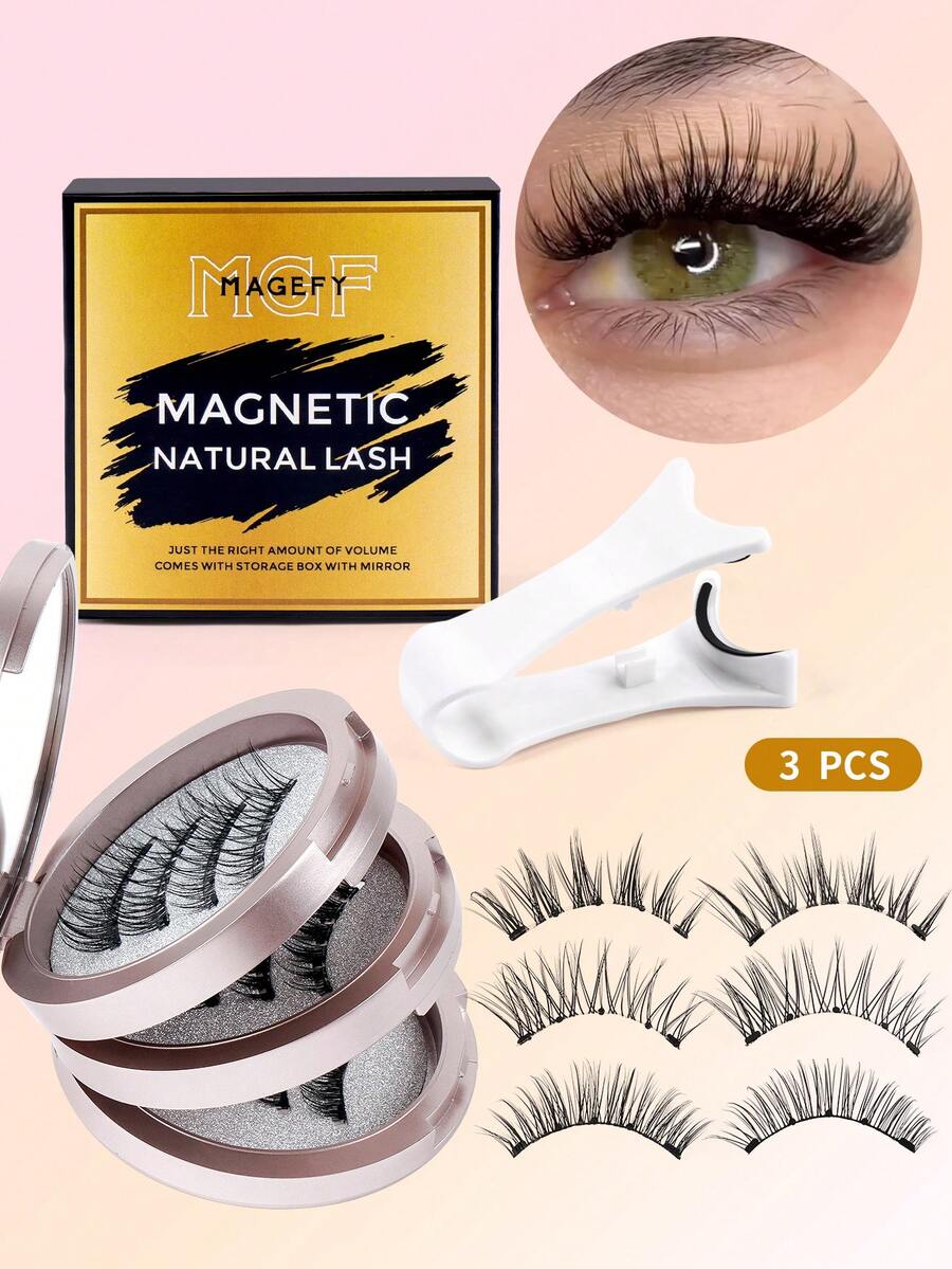MAGEFY 11 Pairs Of False Eyelashes(3Pairs/Set Magnetic False Eyelashes ...