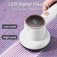 Fabric Shaver Lint Remover For Clothes With 3 Speeds, Digital Display ...