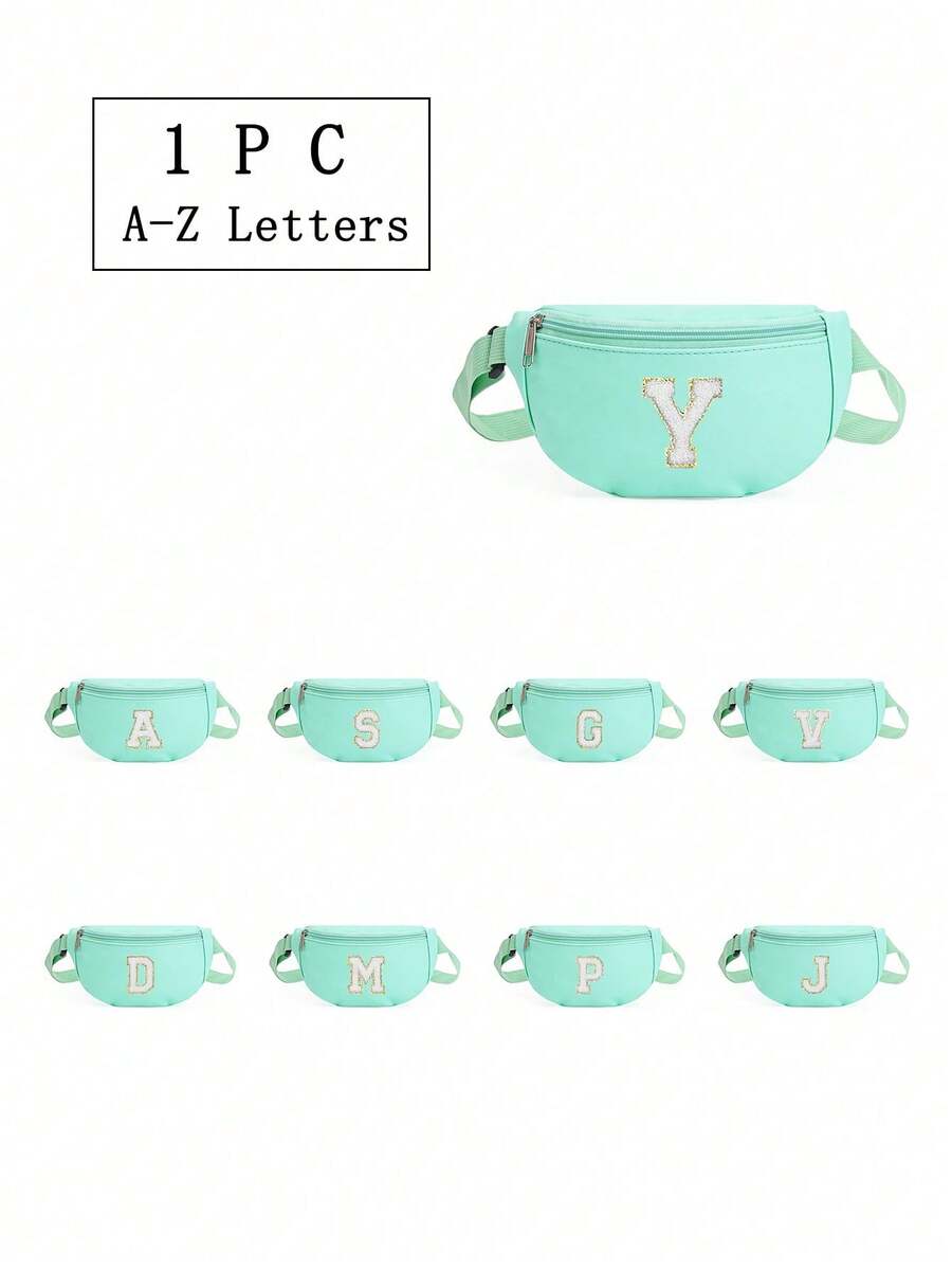 1pc Girls' Waist Bag Cute Crossbody Bag Shoulder Bag With 26 A-Z ...
