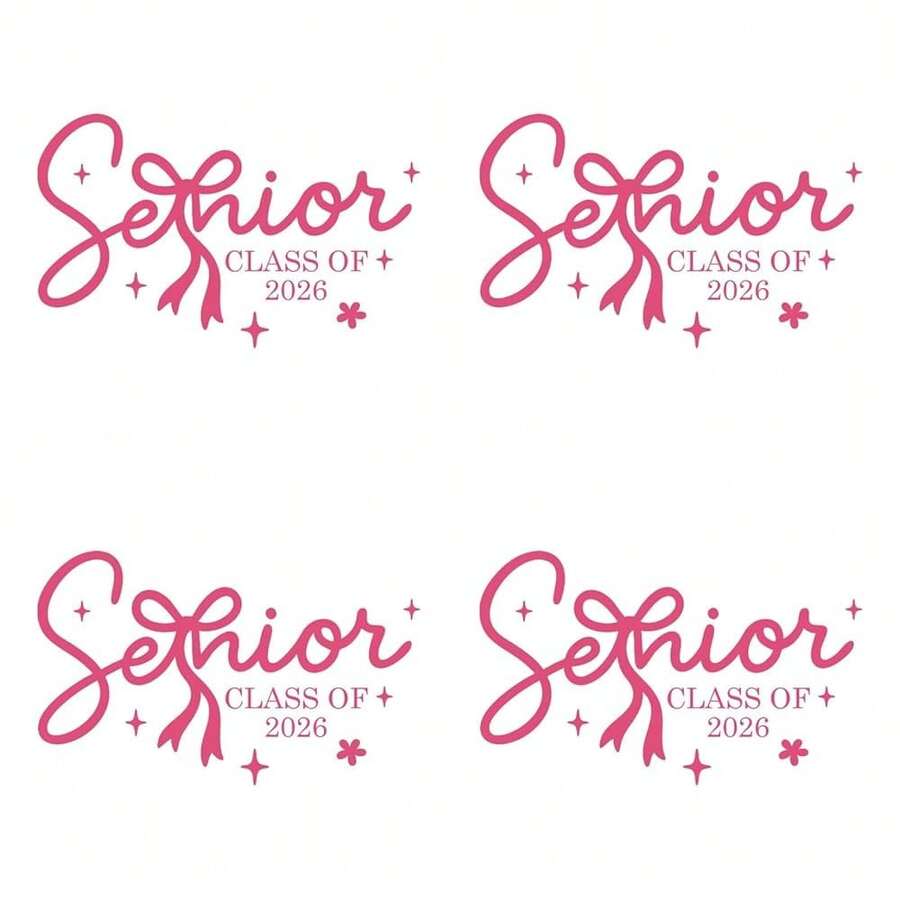 Class Of 2026 Senior 2026 Graduate Iron On Patches For Women 4pcs,Class ...