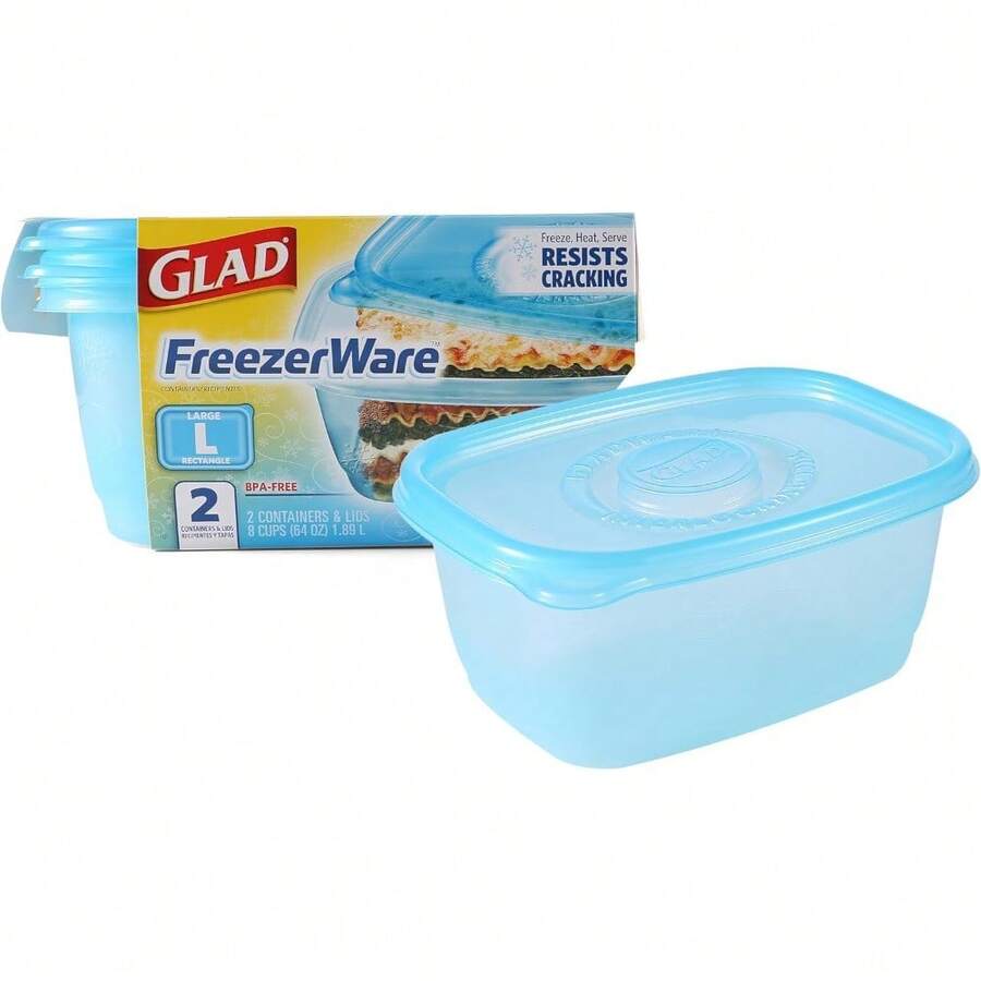 Glad Food Storage Containers - Glad FreezerWare Container - Small - 24 ...
