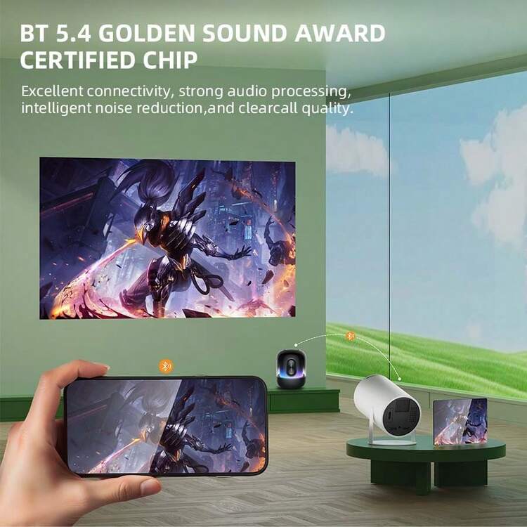 XBJ 2025 Ultimate Upgrade 4K Smart Projector - Bluetooth 5.2 & Android ...