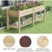 Raised Garden Bed With Legs Elevated Wooden Planter Box Stand Large ...