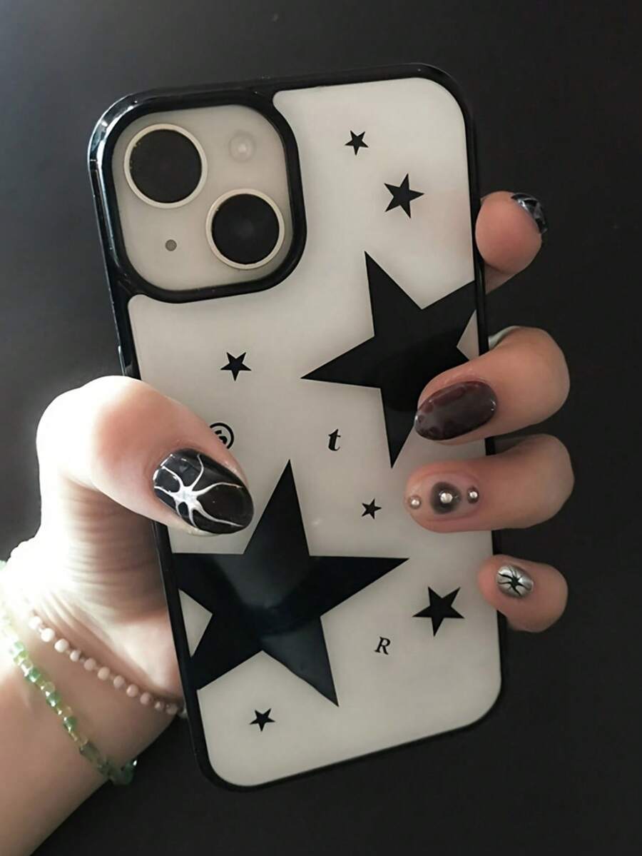 Y2K Cute Star Soft Gel Phone Case, Compatible With IPhone 17 Pro Max ...