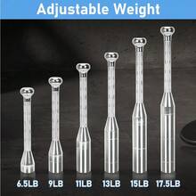 Adjustable Steel Club Bell For Strength Training – Heavy-Duty Tungsten ...