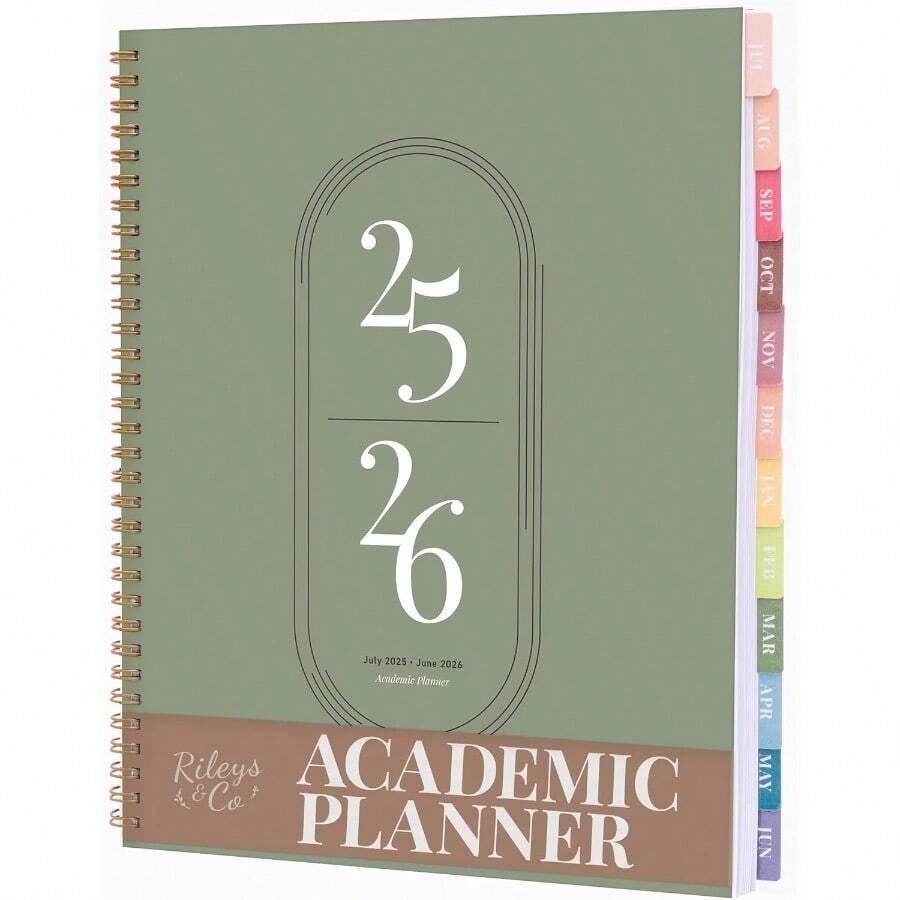 Rileys Academic Planner 20252026 Daily Weekly And Monthly Planner July ...