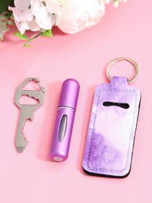 3pcs Self Defense Keychain Set,Mini Refillable Perfume Portable ...