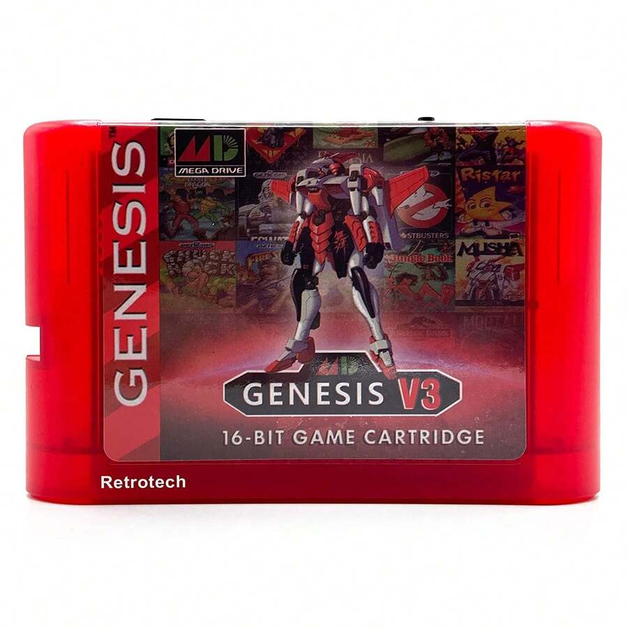 Reotech 1200 In 1 V3 Pro Game Cartridge Genesis Console - Red | SHEIN Schweiz