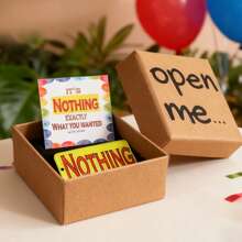 Nothing Keychain Prank Party Gift Box - Funny "It'S Nothing" Acrylic ...