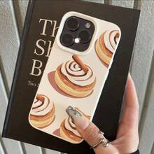 The Cream Cinnamon Roll Design Is Suitable For Iphone 17 Pro Max Cases ...