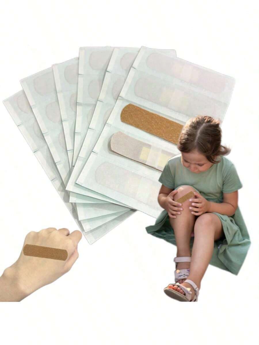 30/60/90pcs-Breathable Elastic Band Aids And Bandages, With Strong ...