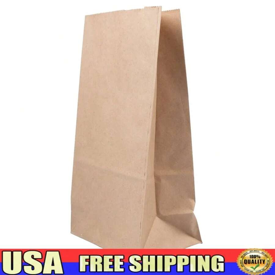 Kraft Paper Lunch Bags Reusable Gift Bags Goody Bags Arts Crafts Pack ...