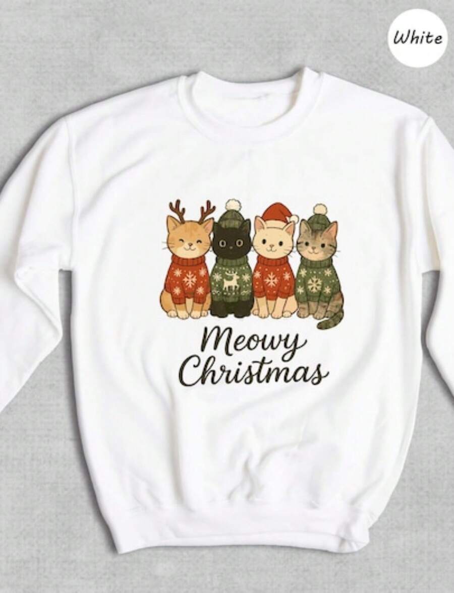 Sudaderas negras de cuello redondo para mujer con diversos estampados ...