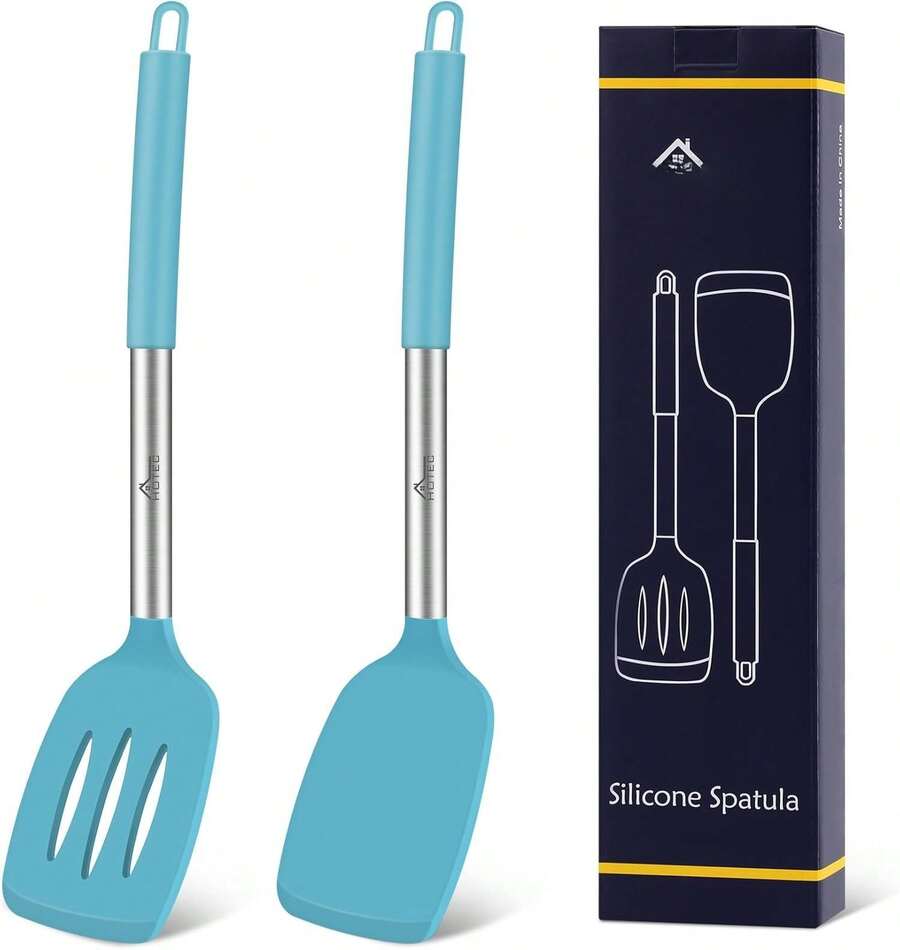 Spatula Set Of 2 Heat-Resistant 600?F & Kitchen SaptulaTurner With ...