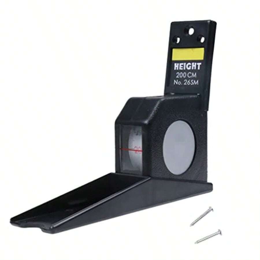Home Wall Mounted Stature Meter Height Measure Tape Ruler 2M Black ...