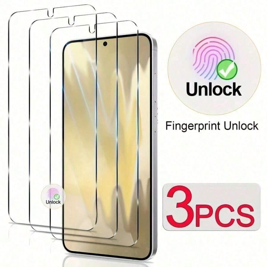 Three-Piece Tempered Glass Screen Protector Set, Compatible With IPhone ...