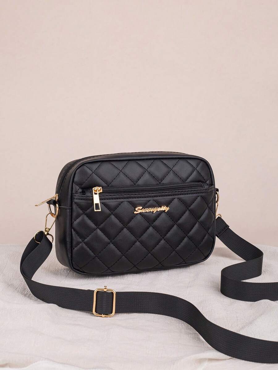 Women's Crocodile Embossed Pattern Crossbody Bag, Small Casual Shoulder ...