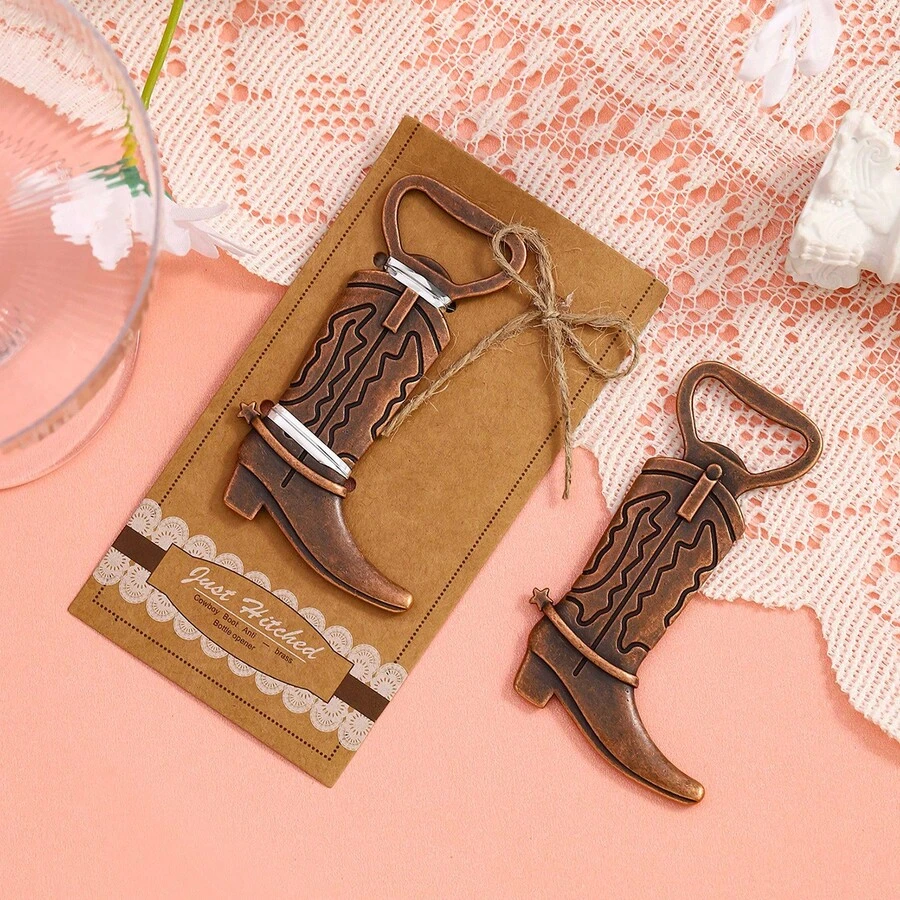 Cowboy Boot Bottle Opener Wedding Birthday Party Beer Cap Opener ...