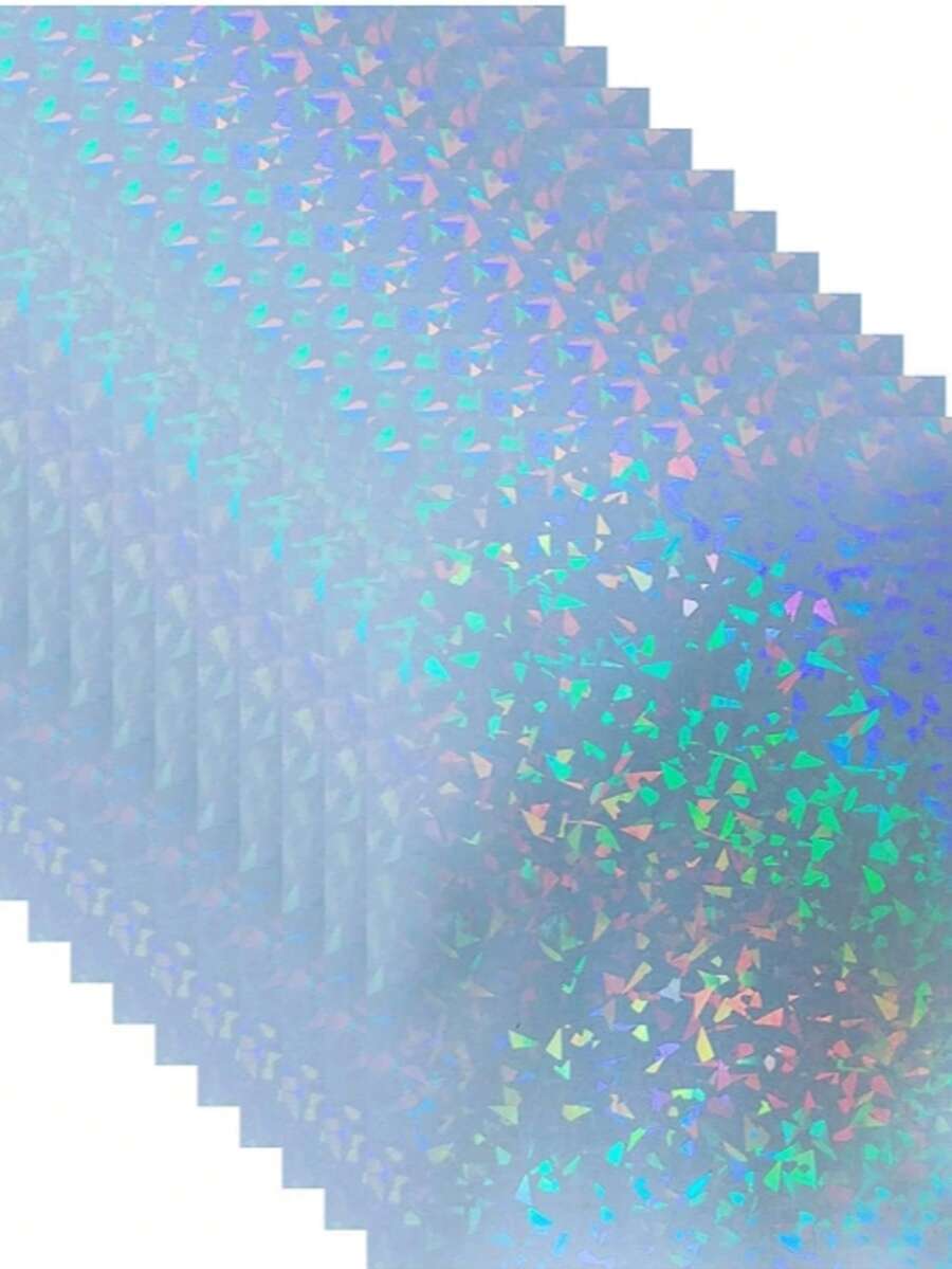 10pcs (210mm X 297mm) Holographic Shattered Glass Stickers, Holographic ...